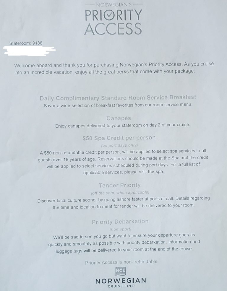 My Norwegian's Priority Access Experience - Forever Sabbatical